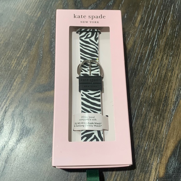 kate spade | Accessories | Kate Spade Zebra Print Silicone Apple Watch ...